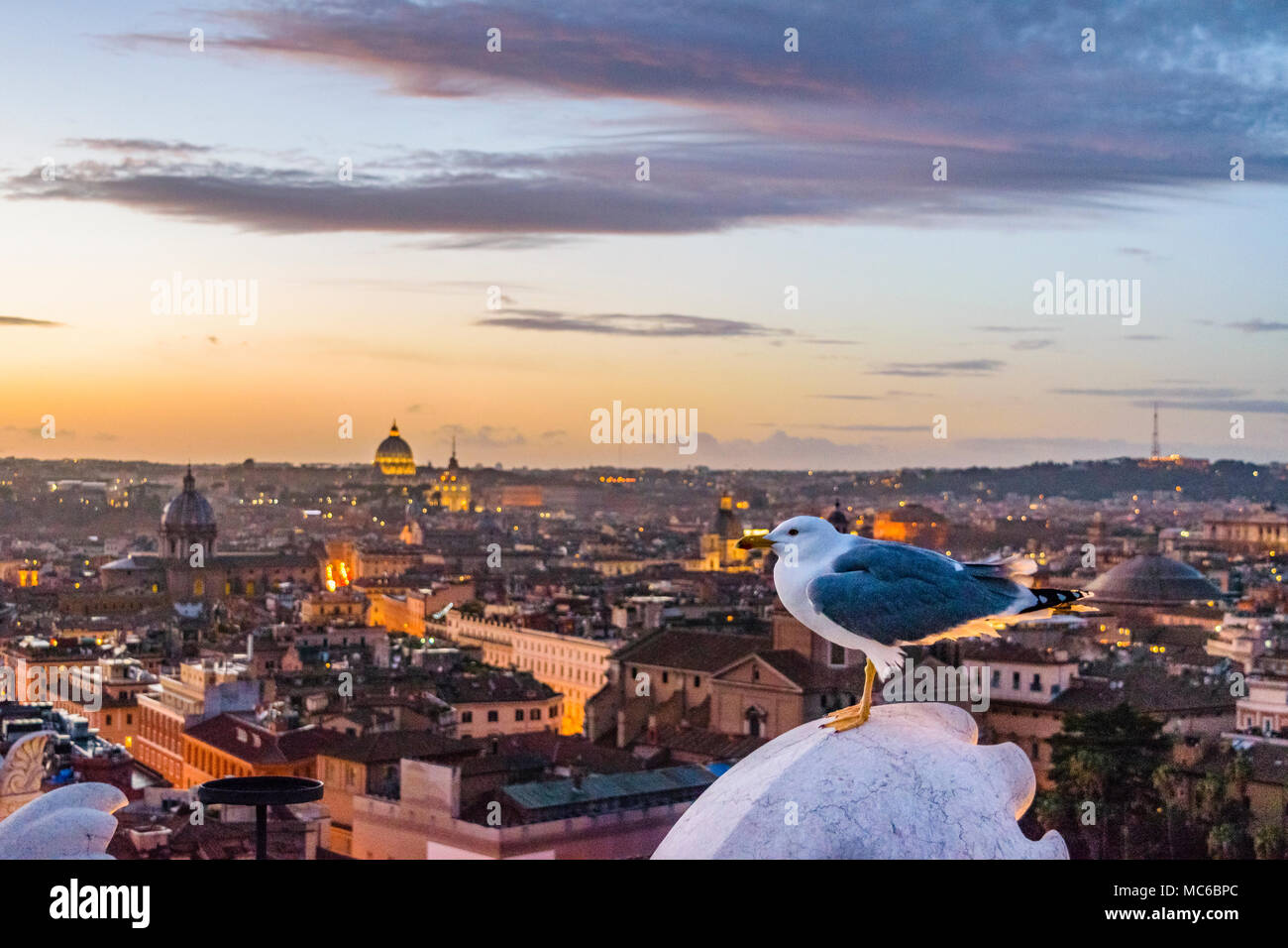 Rome aerial sunset hi-res stock photography and images - Alamy