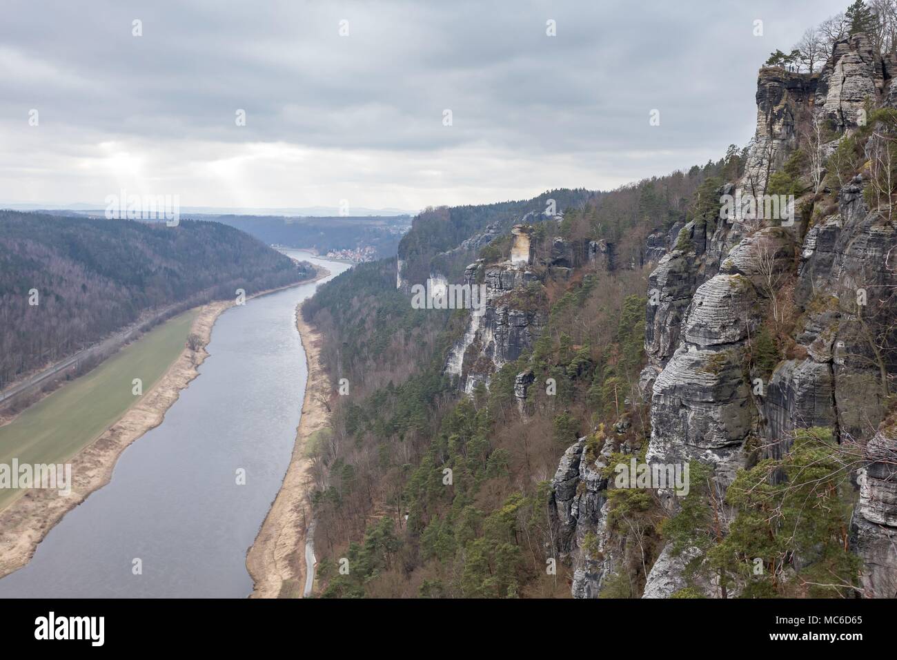 Saxon Switzerland / saxon sandstone mountains in Rathen (Saxony), 01 ...