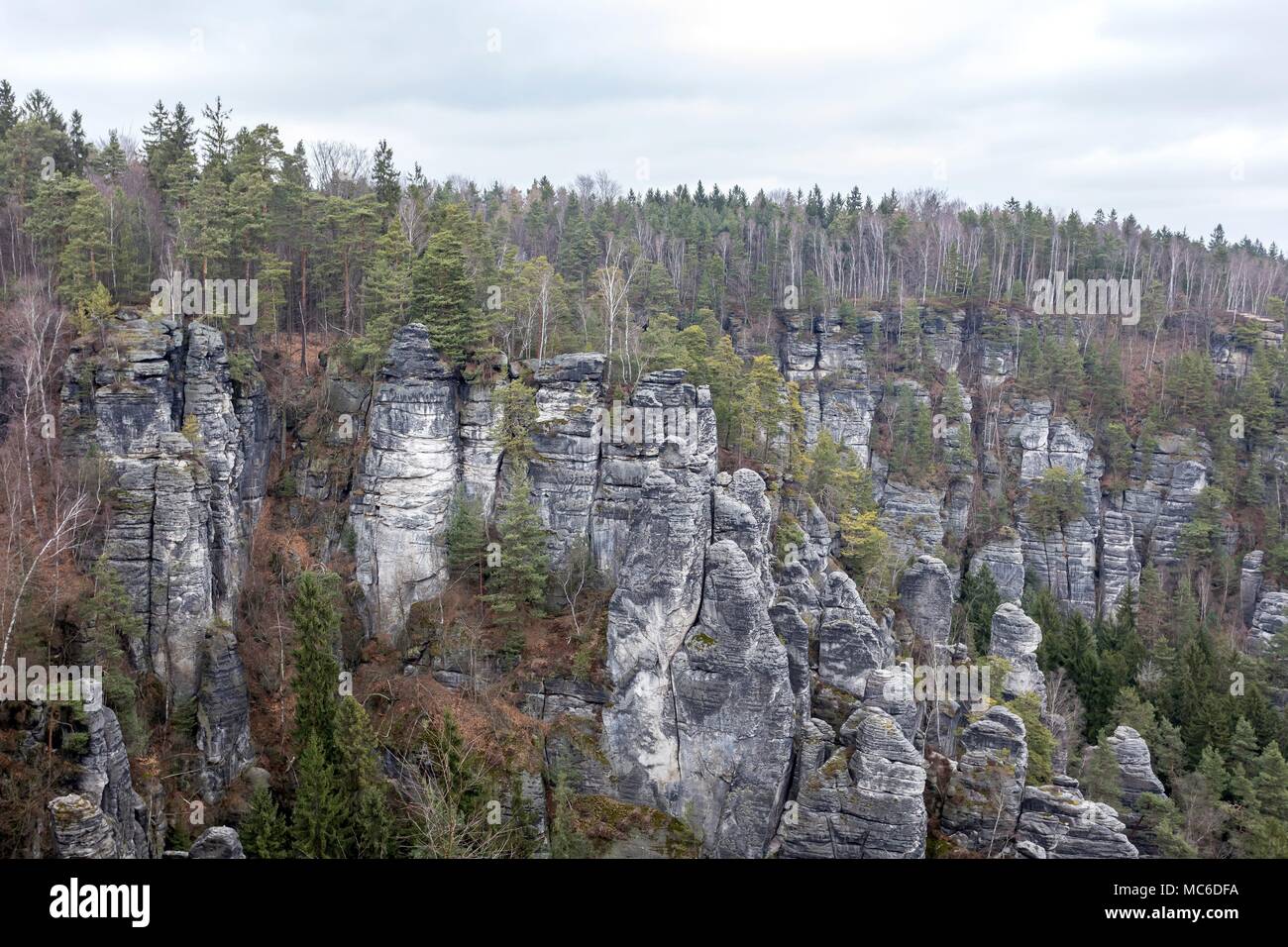 Saxon Switzerland / saxon sandstone mountains in Rathen (Saxony), 01 ...