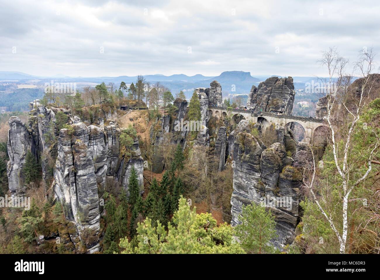 Saxony Switzerland / saxon sandstone mountains in Rathen (Saxony), 01 ...