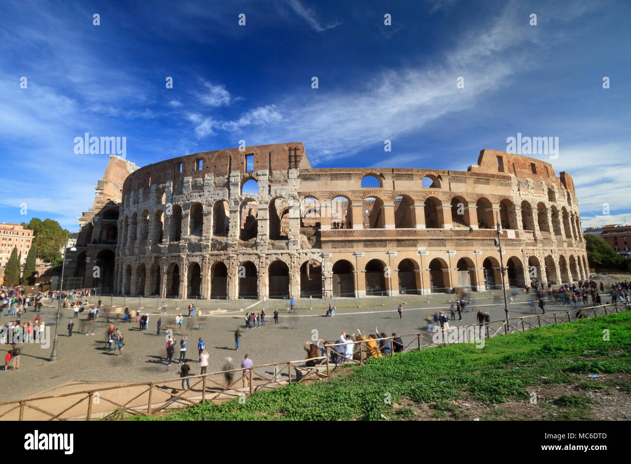 Rome, October 2017: Iconic monument Colosseum, one of the New Seven ...