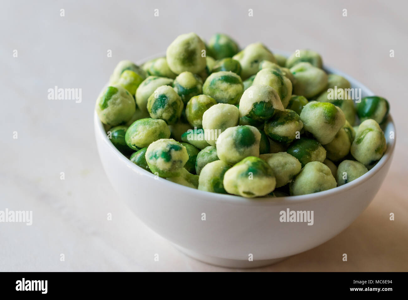 Crispy Dry Spiced Green Wasabi Peas as an Appetizer. Organic Food Stock ...