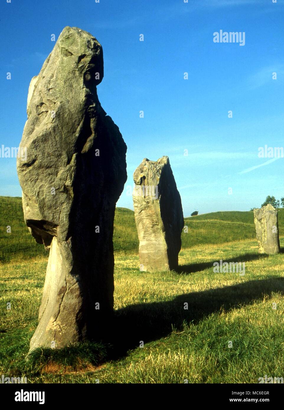 Stones - Prehistoric upright stones in the main circle at Avebury ...