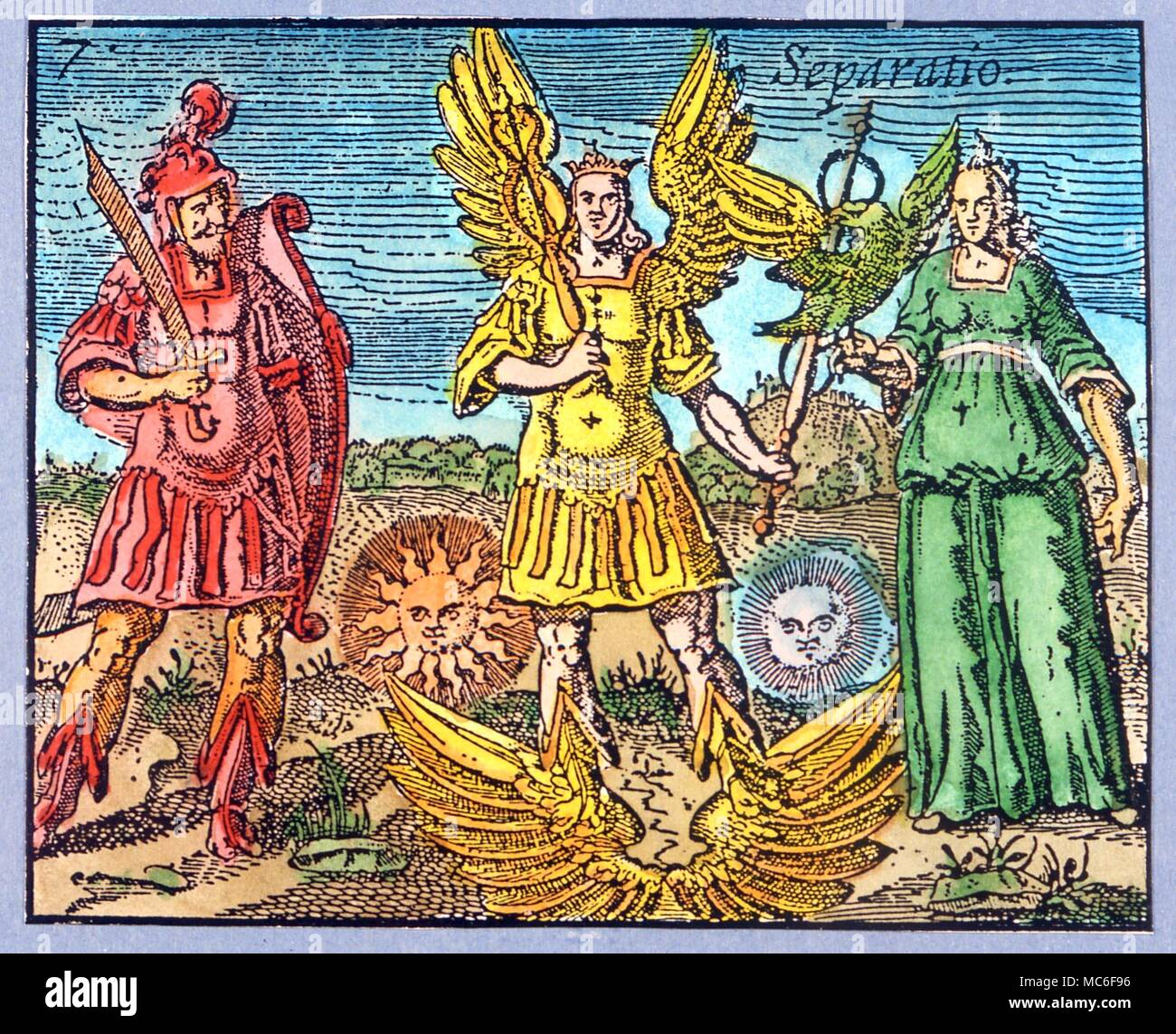 PLANETS - MERCURY Mercury with two snake-rods (caduceus) in his hands ...