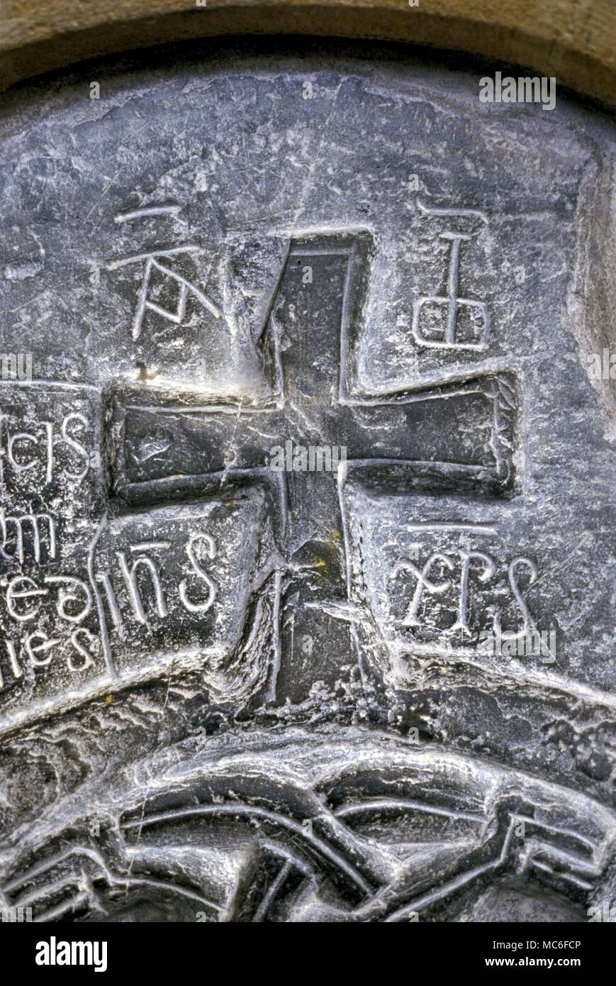 CHRISTIAN - St David's. Detail of the Abraham Stone Carving, in St ...