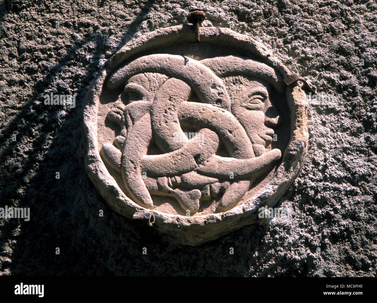 Three Moons Symbols Intersecting