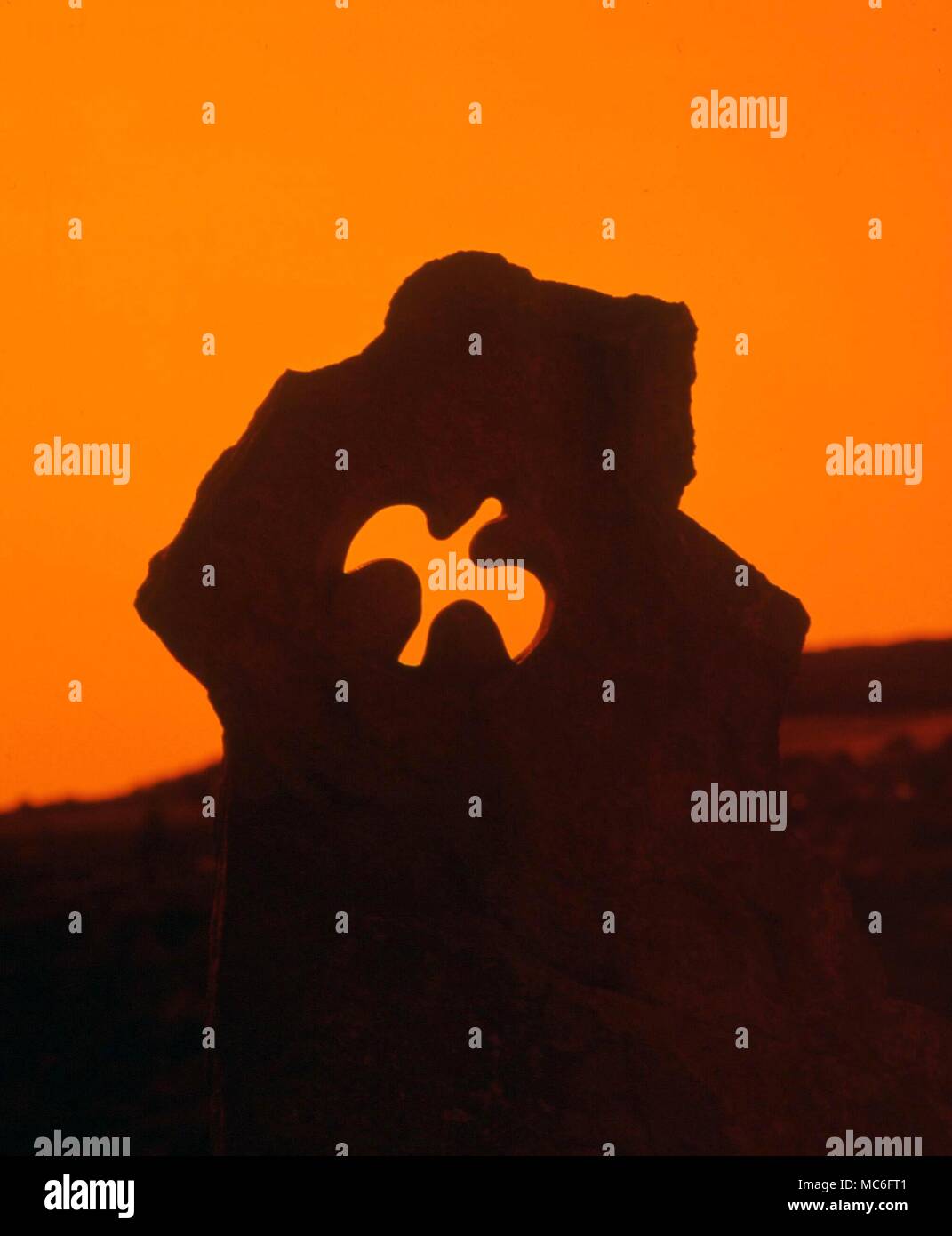 Image of the dove, as symbol of the Cathars, cut through a slab of rock ...