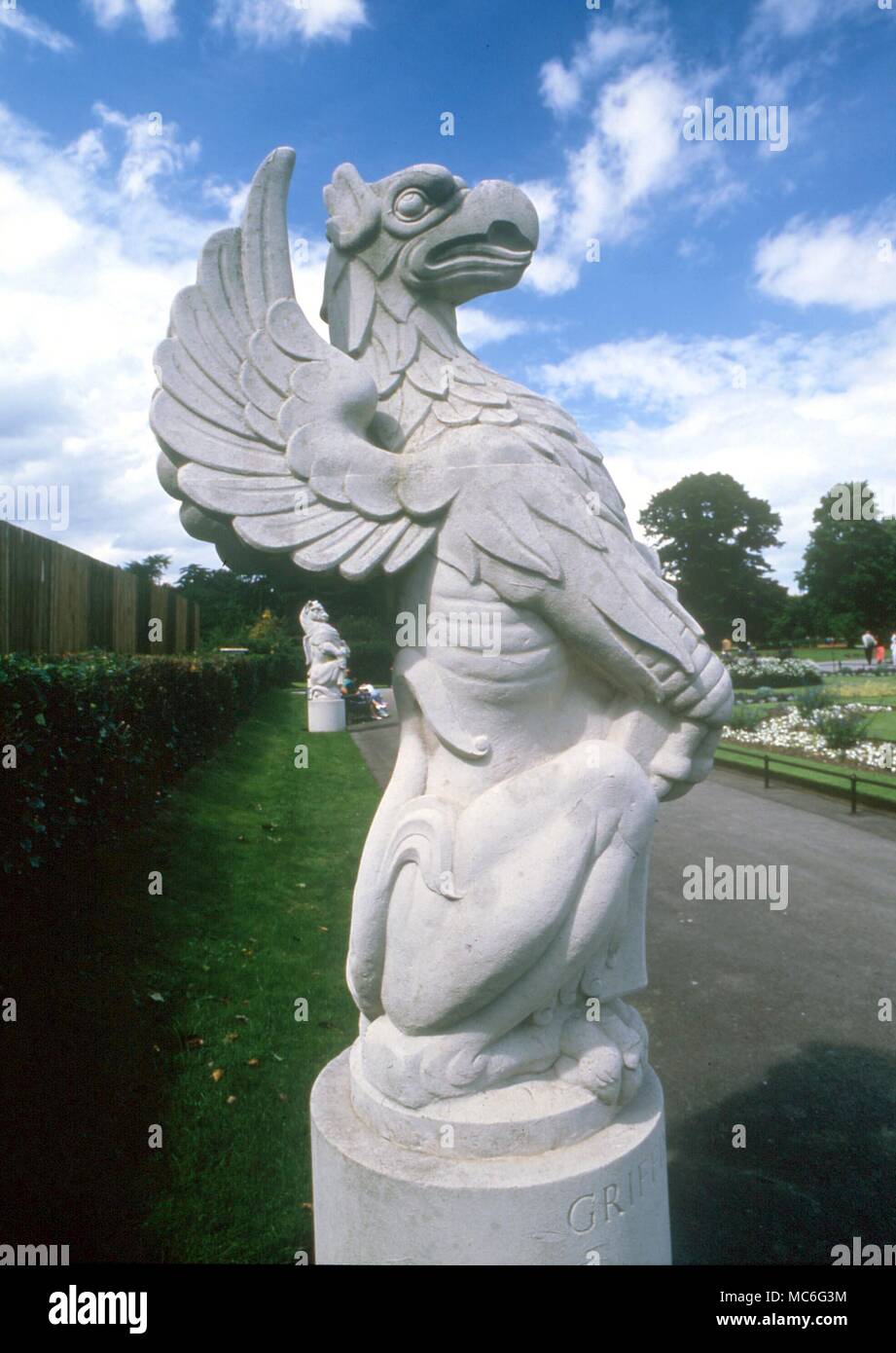 The Griffin from among the Queen's Beastes in Kew Gardens Stock Photo ...