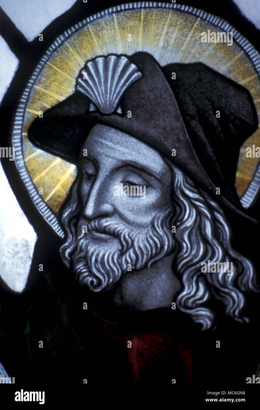 Symbols - Shells. The head of James of Compostella with the shell on ...