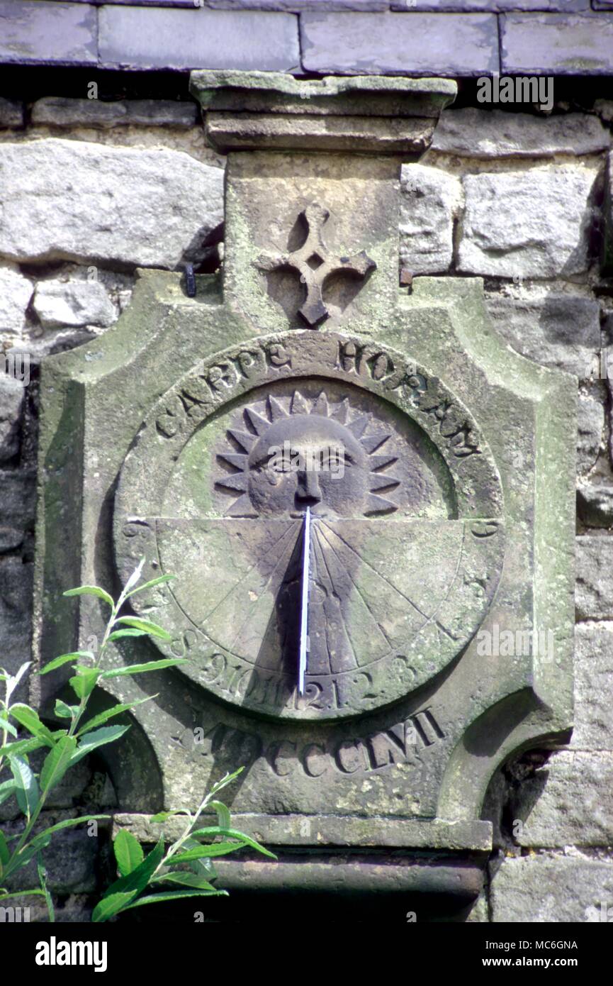 Wayside sundial. Scotland Stock Photo - Alamy