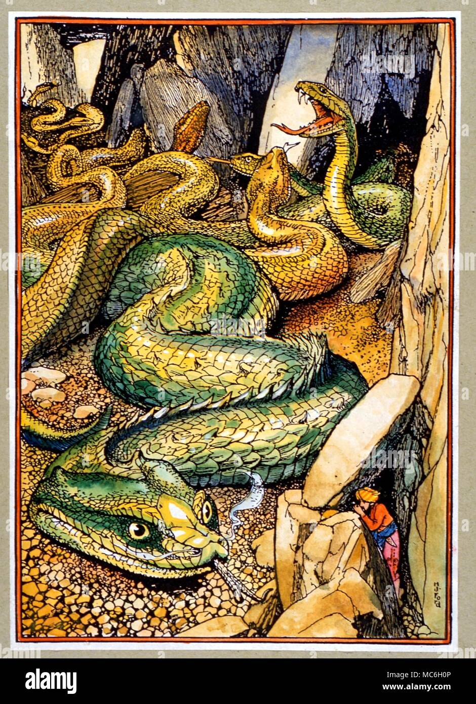 MONSTERS - GIANT SNAKES. Sinbad in the valley of the giant serpents ...