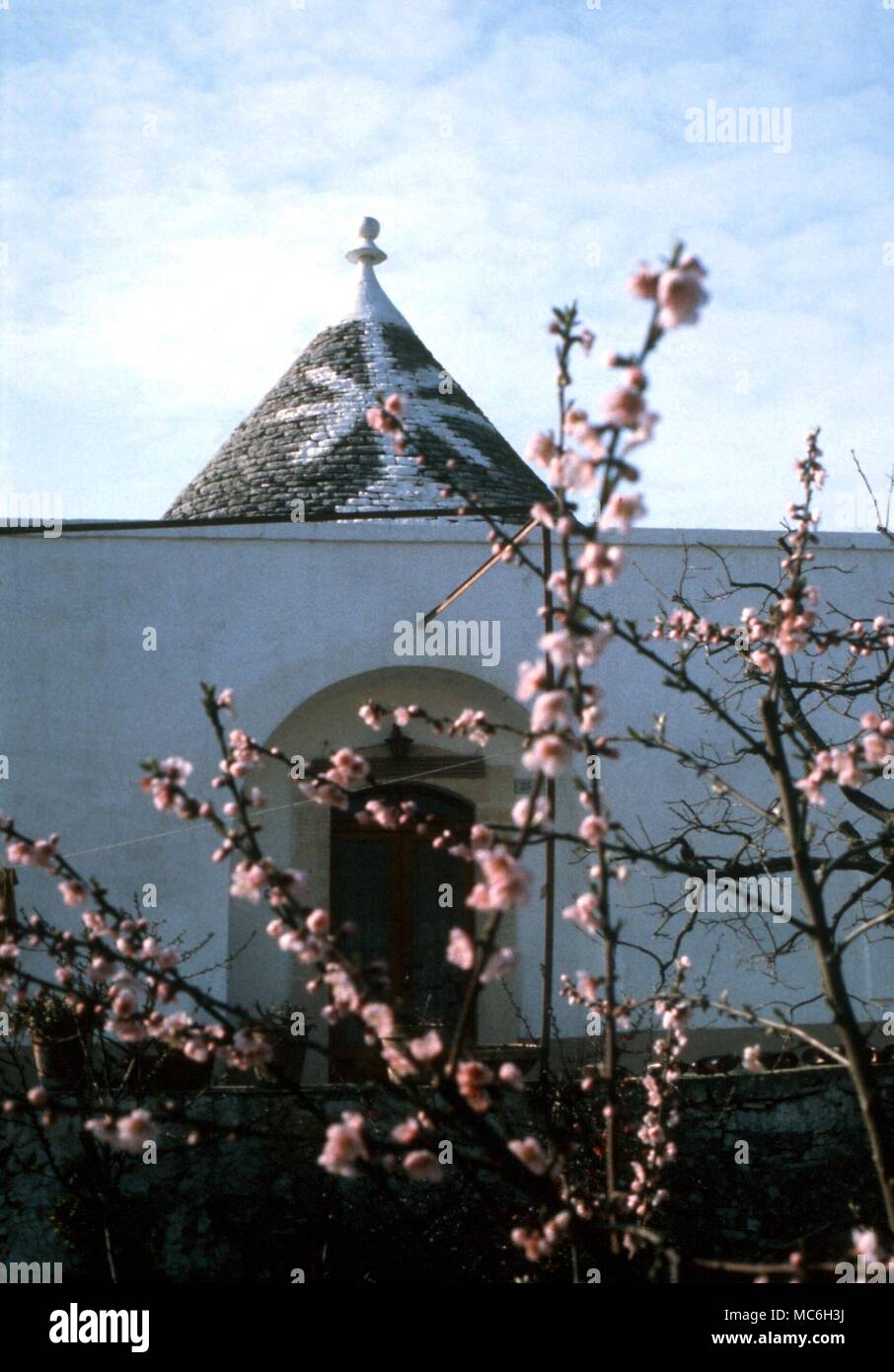 An example of the trullo symbols in the village of Alberobello, 'Puglia ...