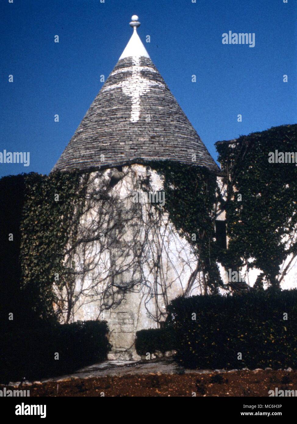 An example of the trullo symbols in the village of Alberobello, 'Puglia ...