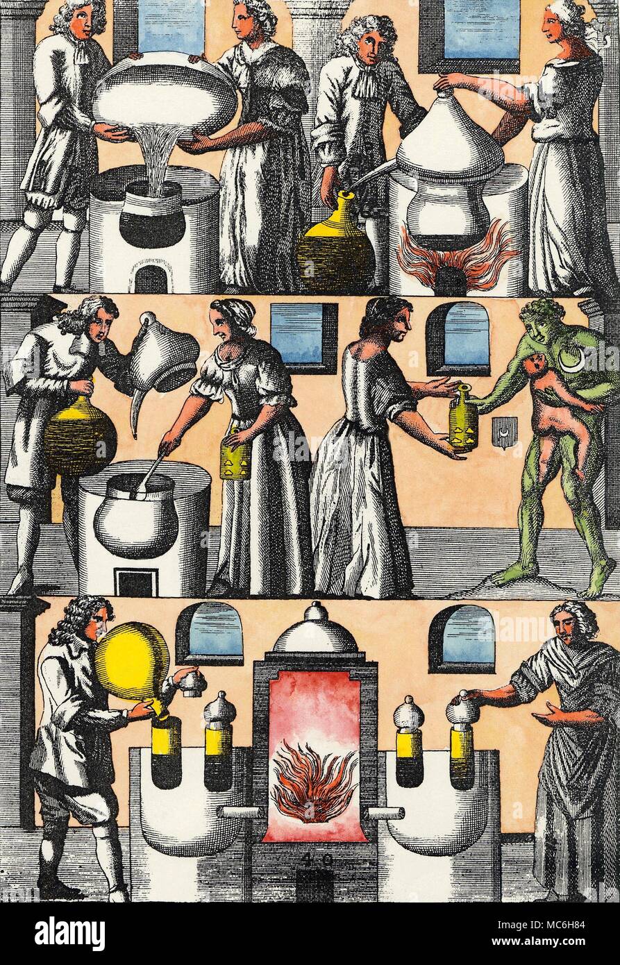 ALCHEMY - MUTUS LIBER, OR SILENT BOOK - PLATE 5. Plate 5 from the ...