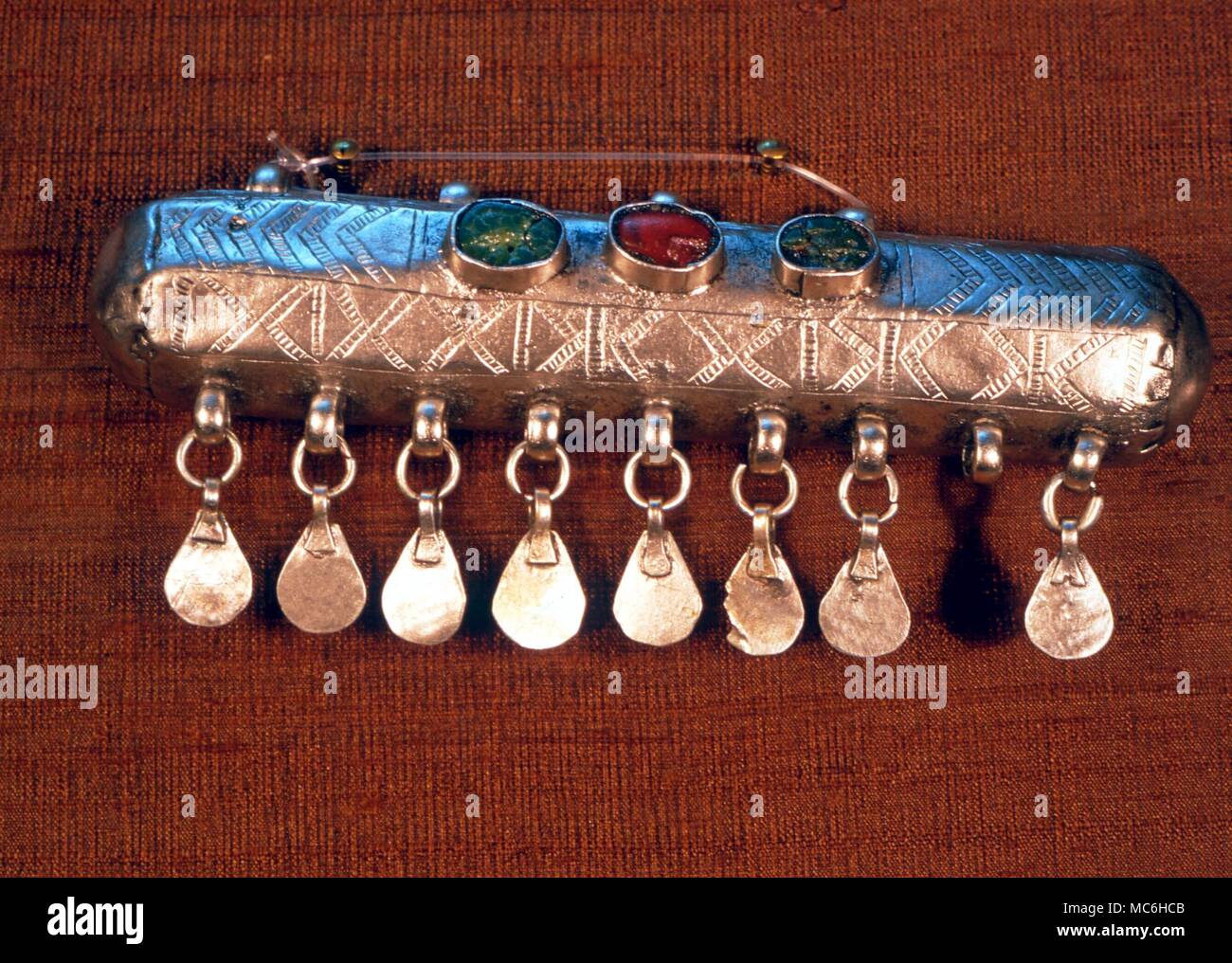 AMULETS - Amulet case, from the Middle East, from a private collection ...