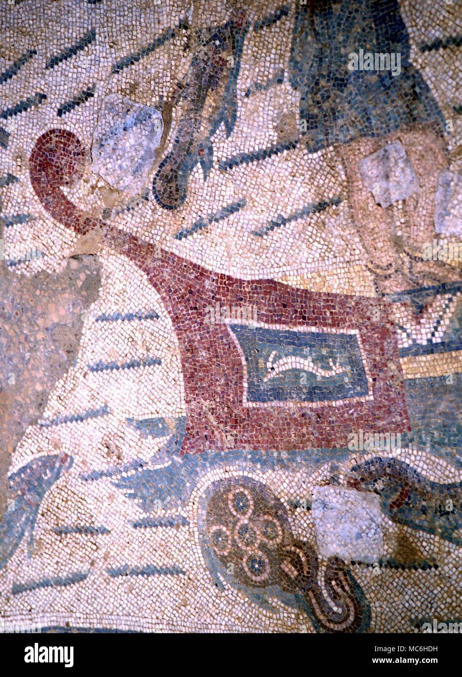 AMULETS - Image of fish on front of boat. amuletic fish on prow of ...