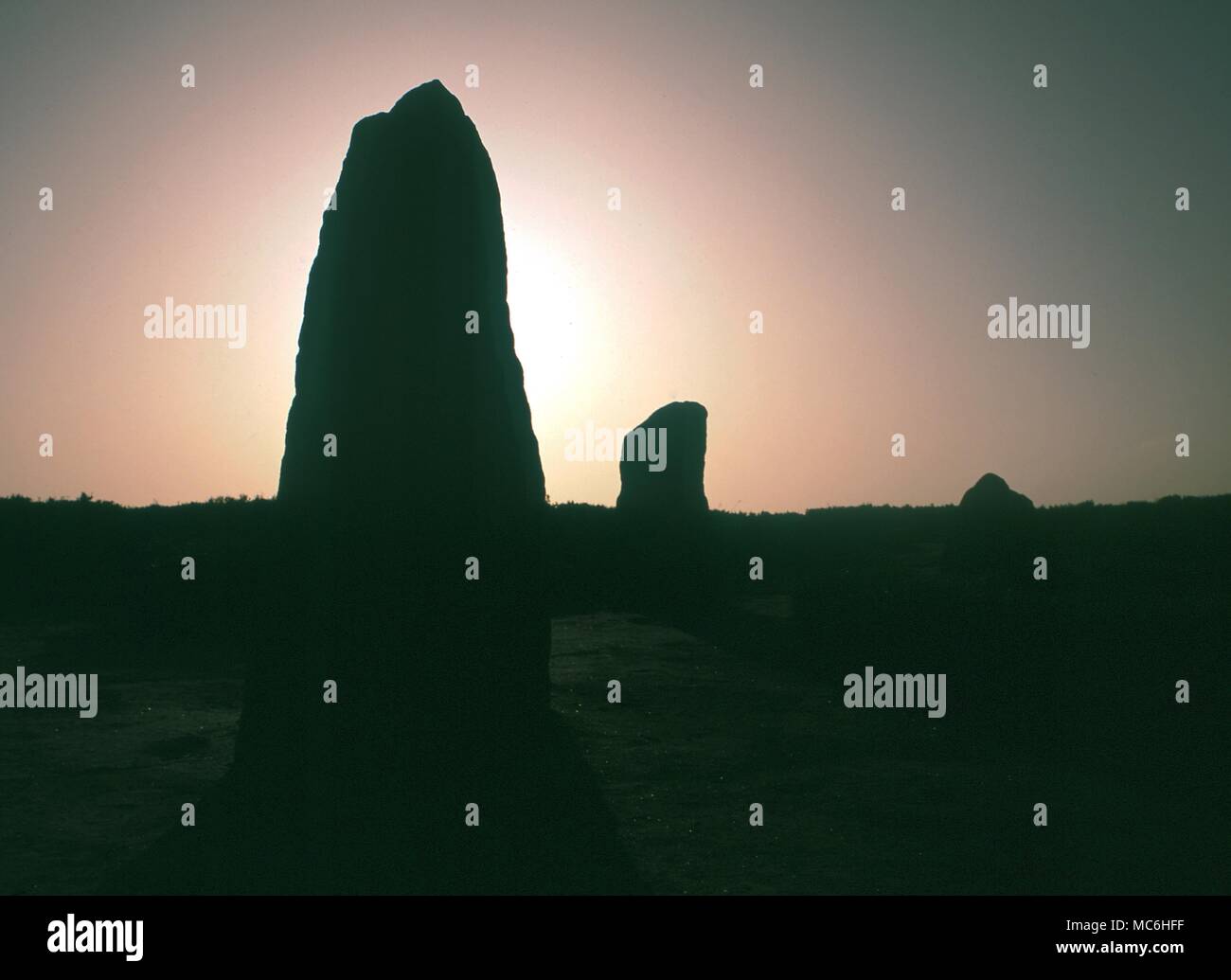 Ley Lines. The twelve Apostles stone circle on Ilkley Moor, Yorkshire ...