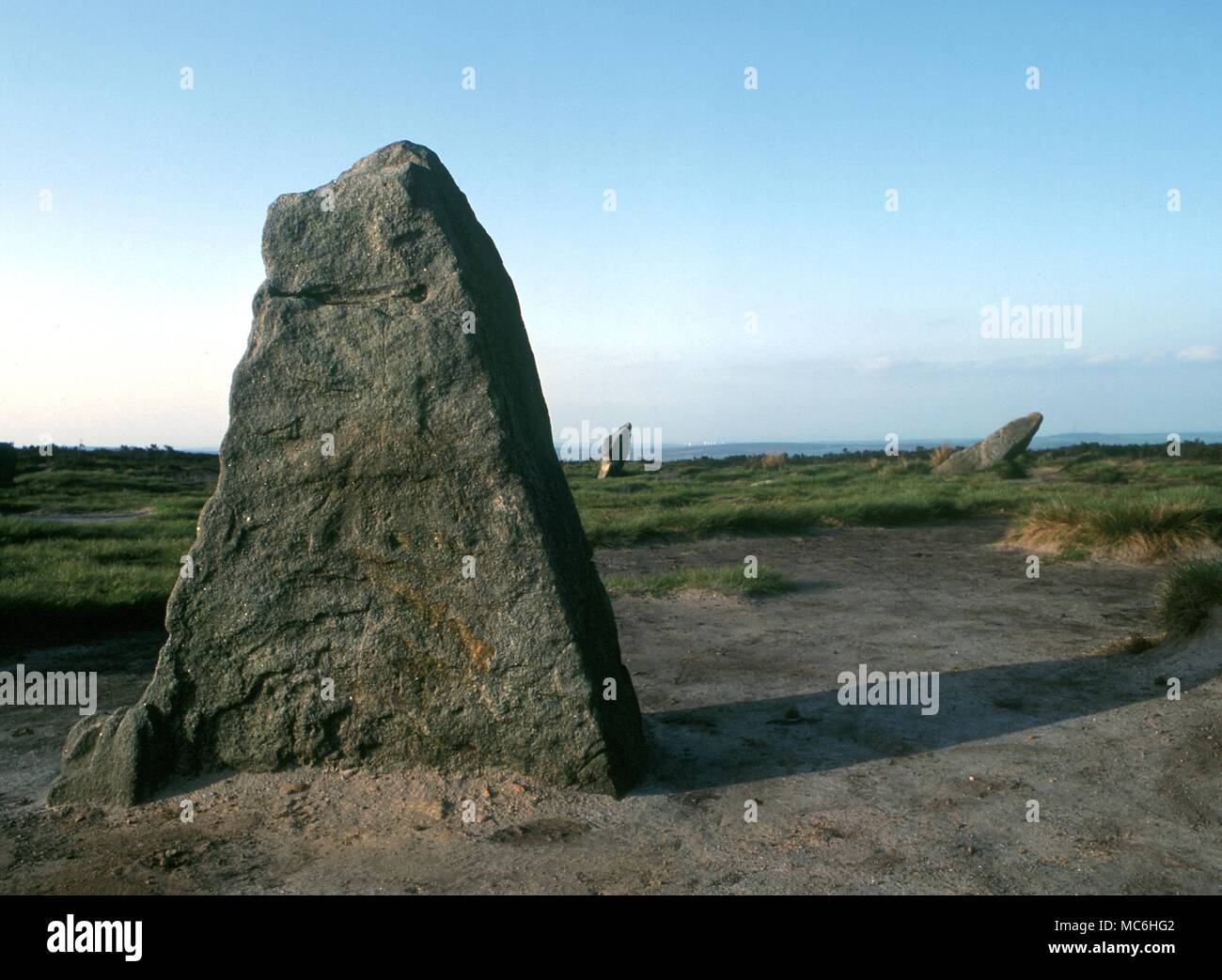 Ley Lines. The twelve Apostles stone circle on Ilkley Moor, Yorkshire ...