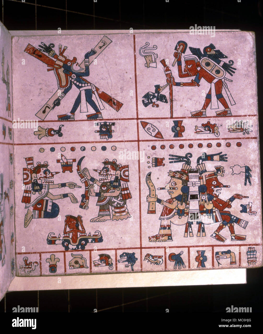 Mexican Mythology - Yacaltecuhtli. Top left, the Axtec god ...