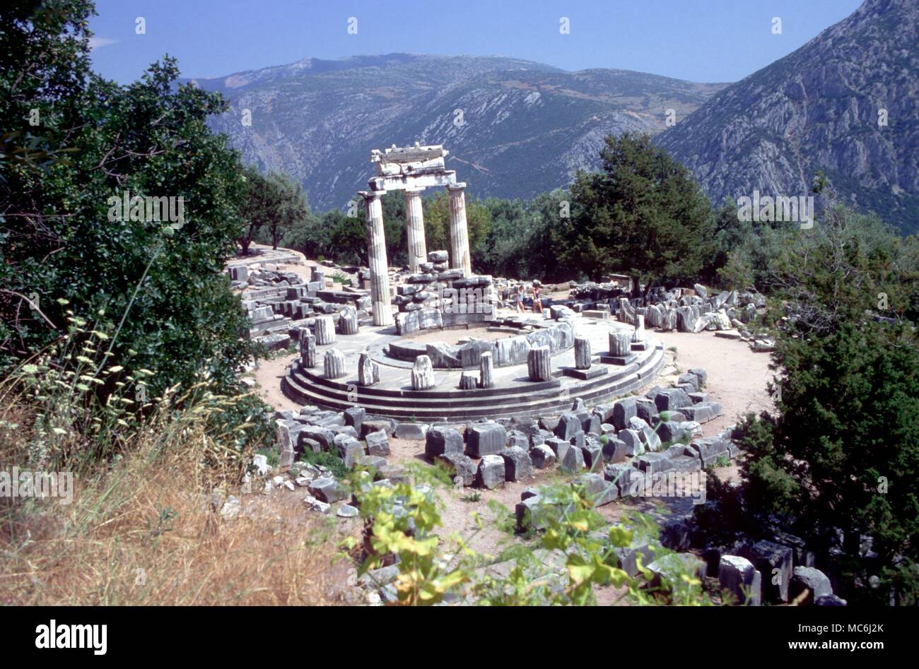 Greek Mythology Athena Pronaos Delphi Stock Photo - Alamy