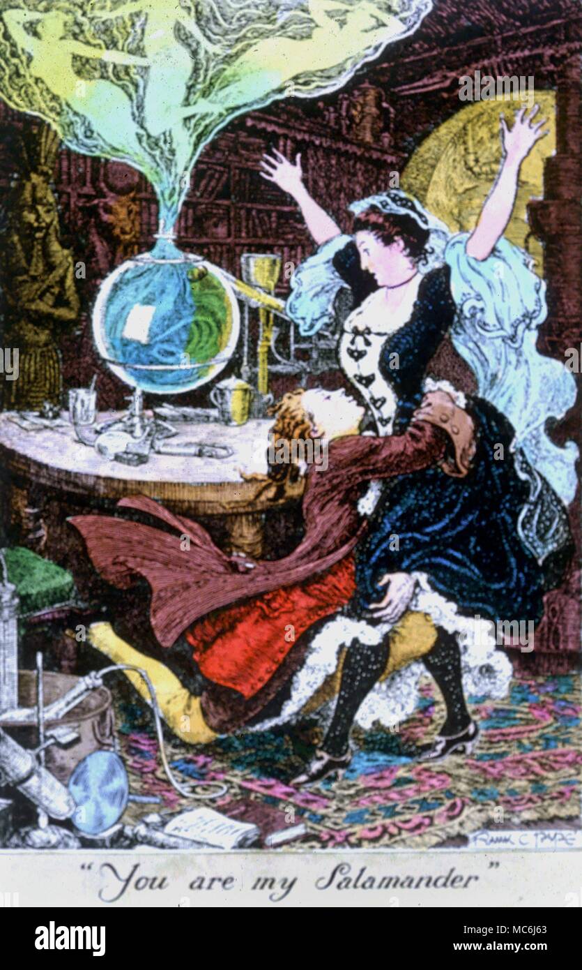 Alchemy Magical figures arising from the alchemical retort You are my ...