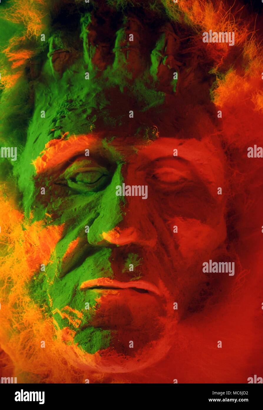 MONSTERS. Life-size model of the head of Dr Frankenstein's ever-popular ...