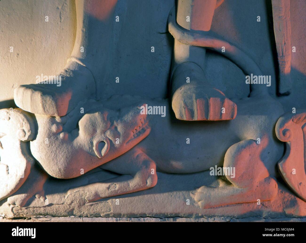 FRANKENSTEIN - Detail of effigy of Georg von Frankenstein, the so ...