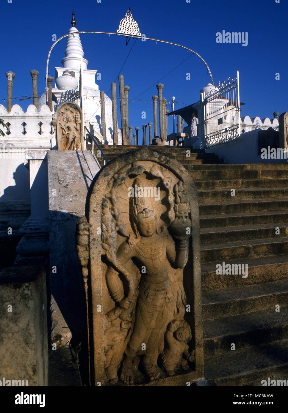 Sri Lanka Anuradhapura Ancient City The Thuparama Dagaba Stock Photo ...