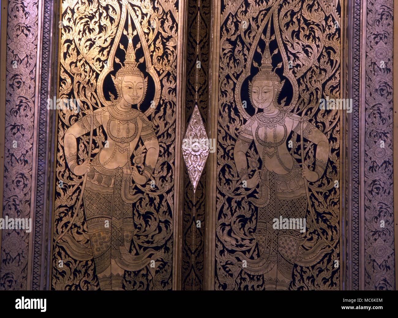 Buddhism Scenes from the Buddhist Canon Golden door from the temple of ...