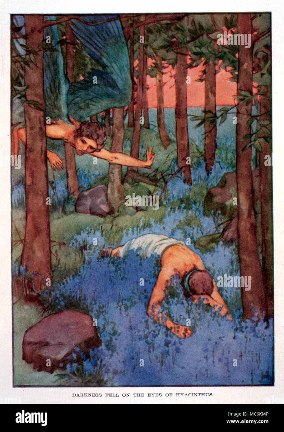 Greek Mythology - Hyacinthus. The Death of Hyacinthus, with Apollo ...