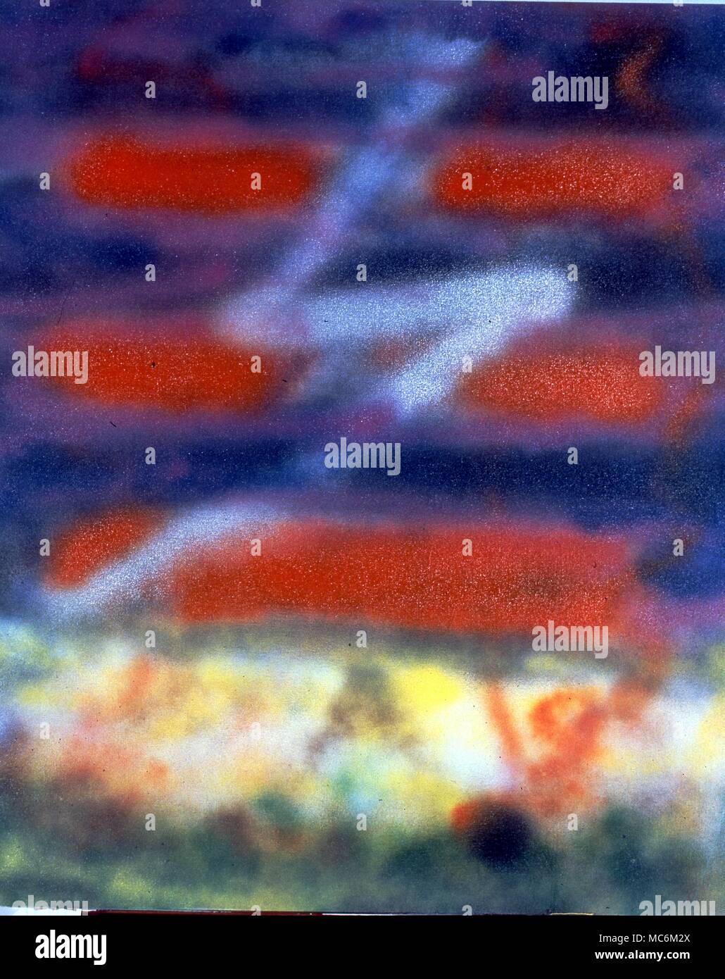 I Ching Painting expressive of the I Ching trigram Chen (Lightening) by ...