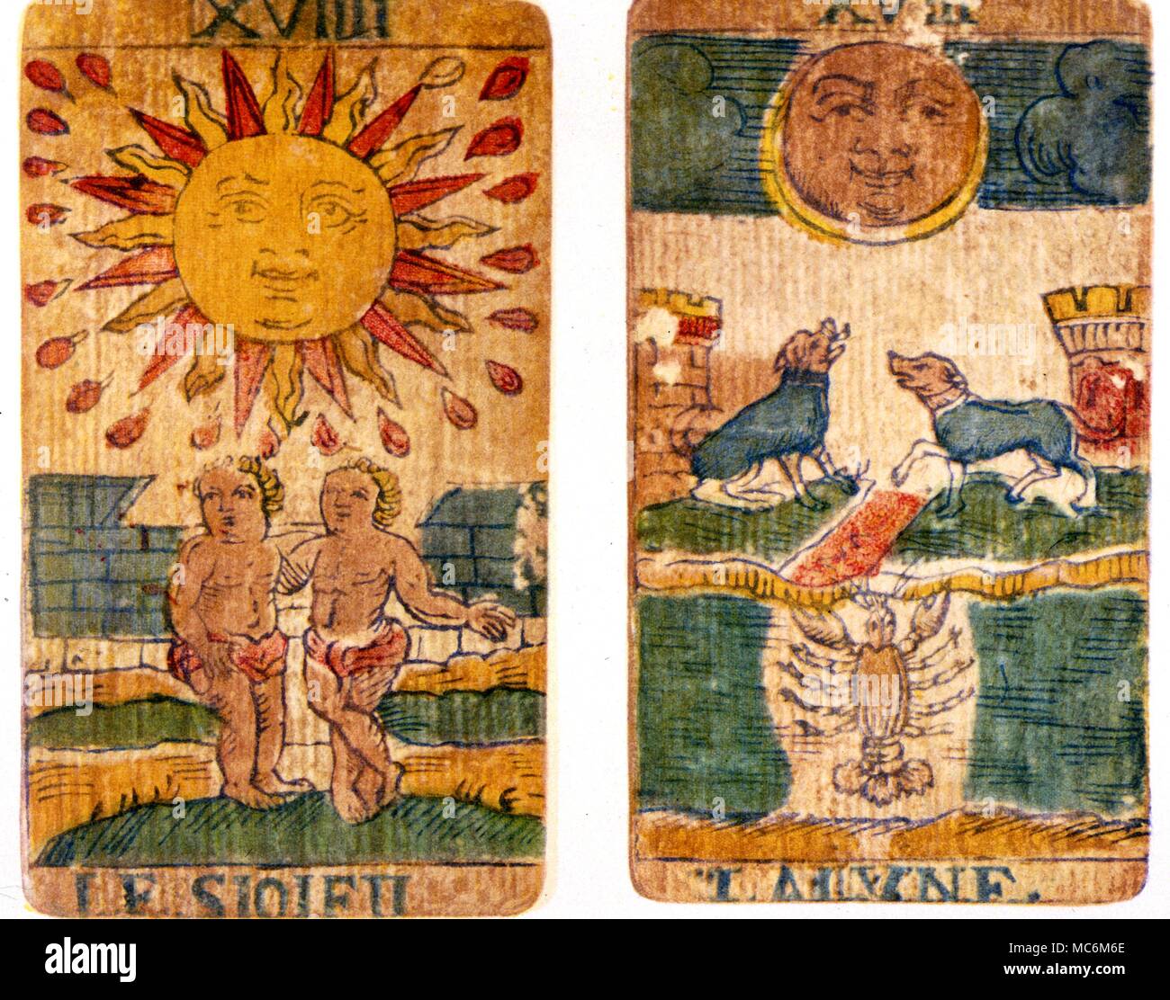 Playing Cards, with Celestial Themes Court Card Ace from a deck of ...