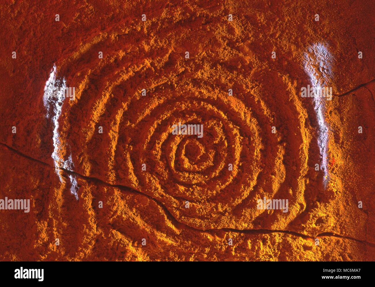 Light Mysteries -Fajada Butte. The spiral light mystery at the top of ...