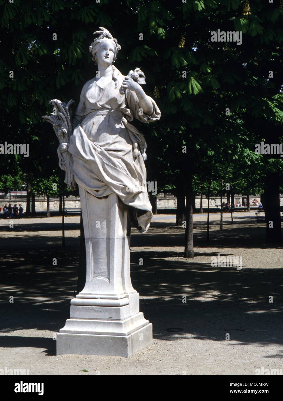 Seasons. Personification of the Seasons. Sculpture in the Tuileries ...