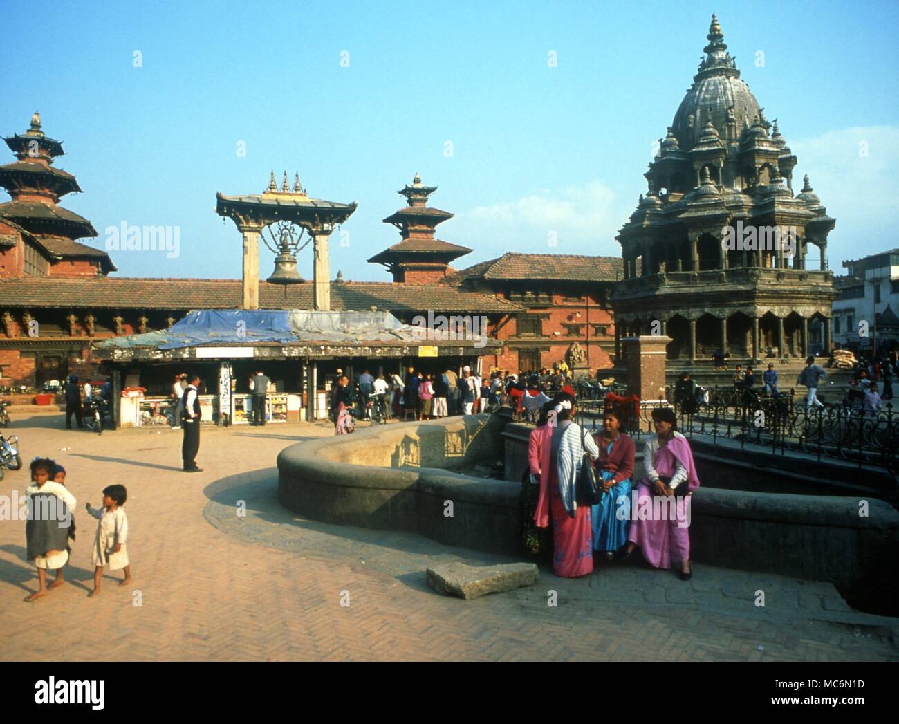 Nepal - Patan General view of the ancient Durbar of Patan, Nepal Stock ...