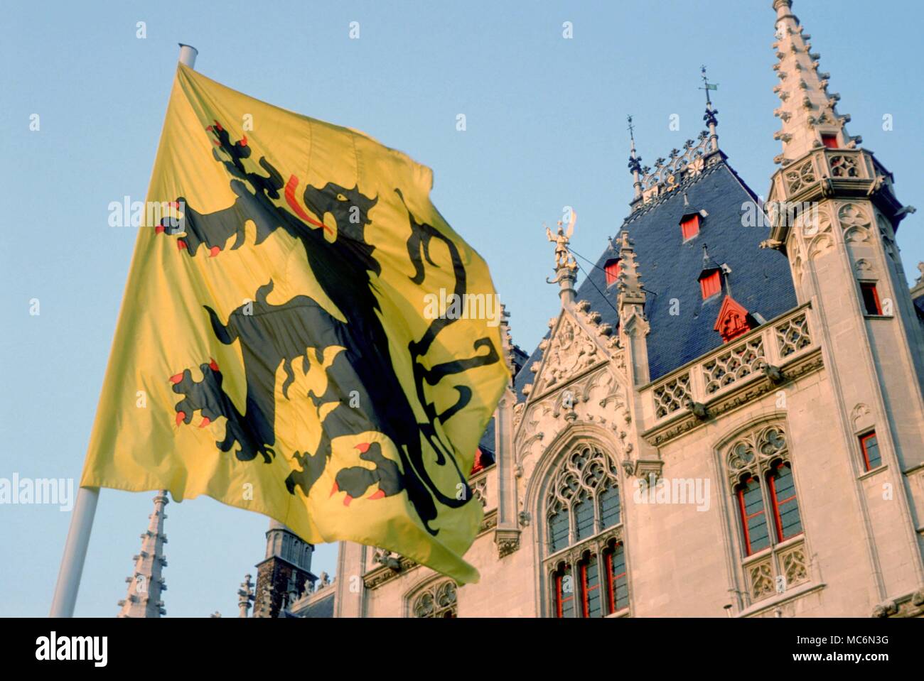 Flag at Bruges Stock Photo - Alamy