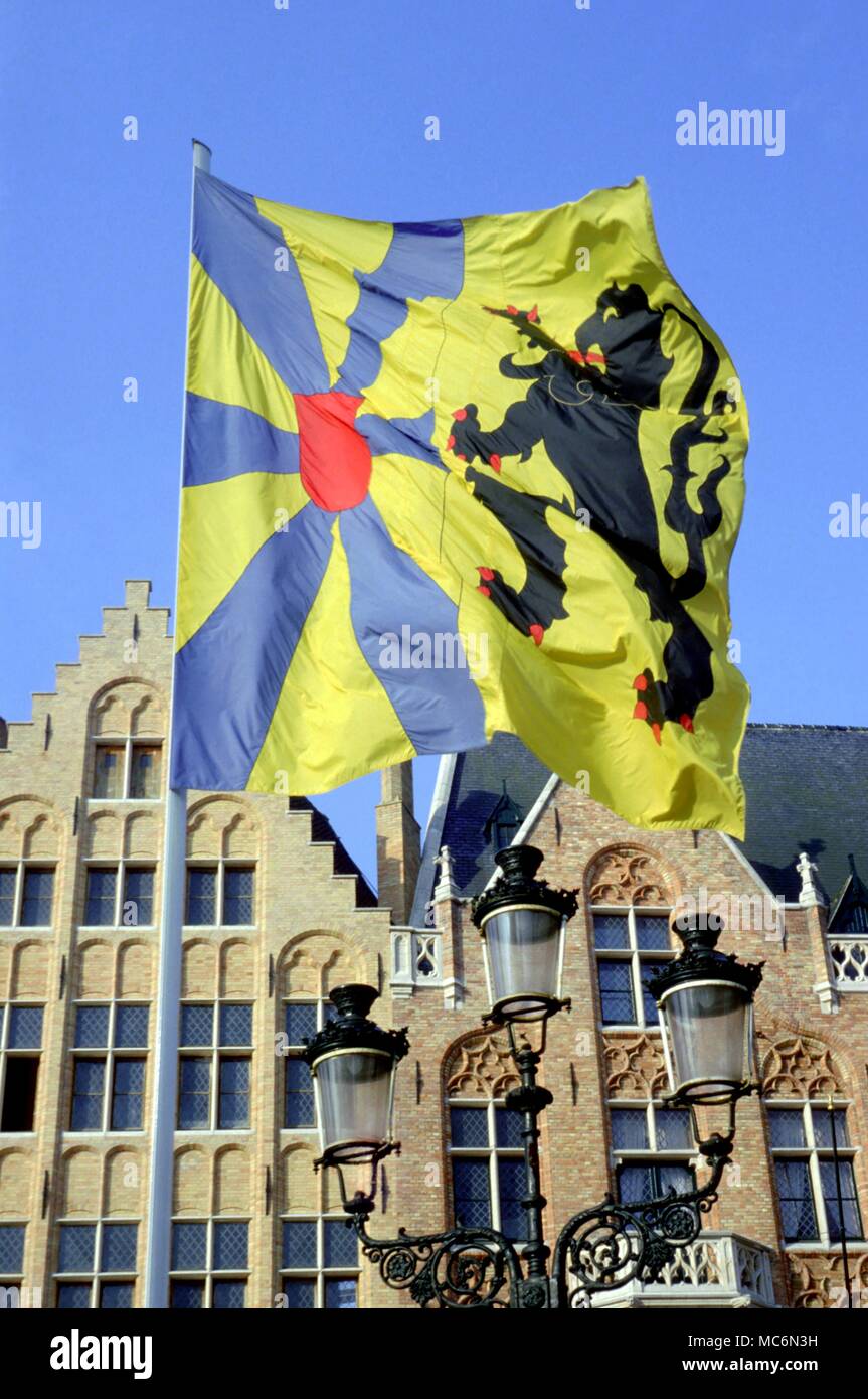 Flag at Bruges Stock Photo - Alamy