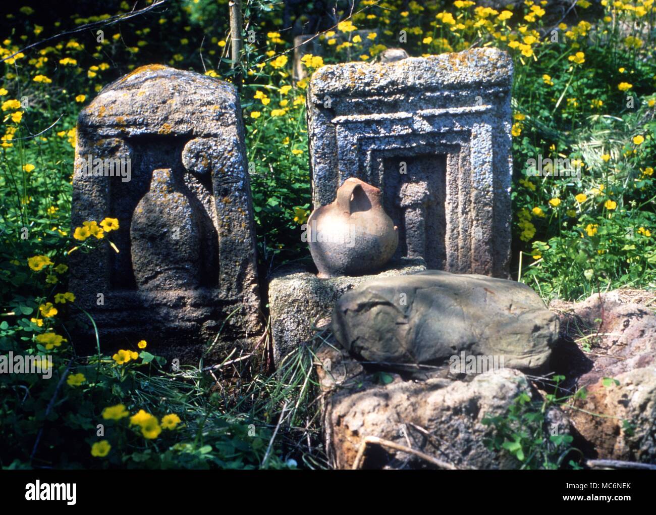 Tunisia Carthage Tophet The burial ground of the Tophet near Carthage ...