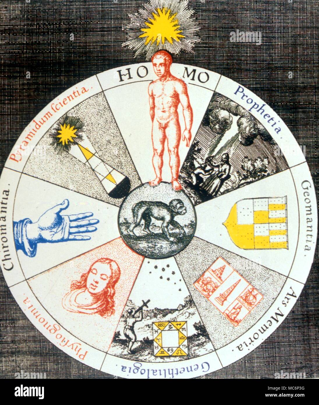 Seven branches of knowledge, from Robert Fludd's Utriusque Cosmi ...