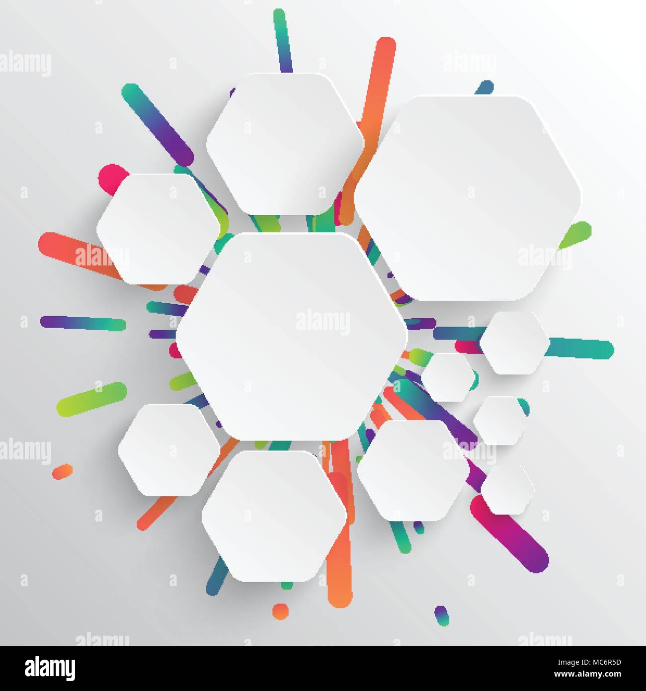 Colorful blank template for advertising, vector illustration Stock ...