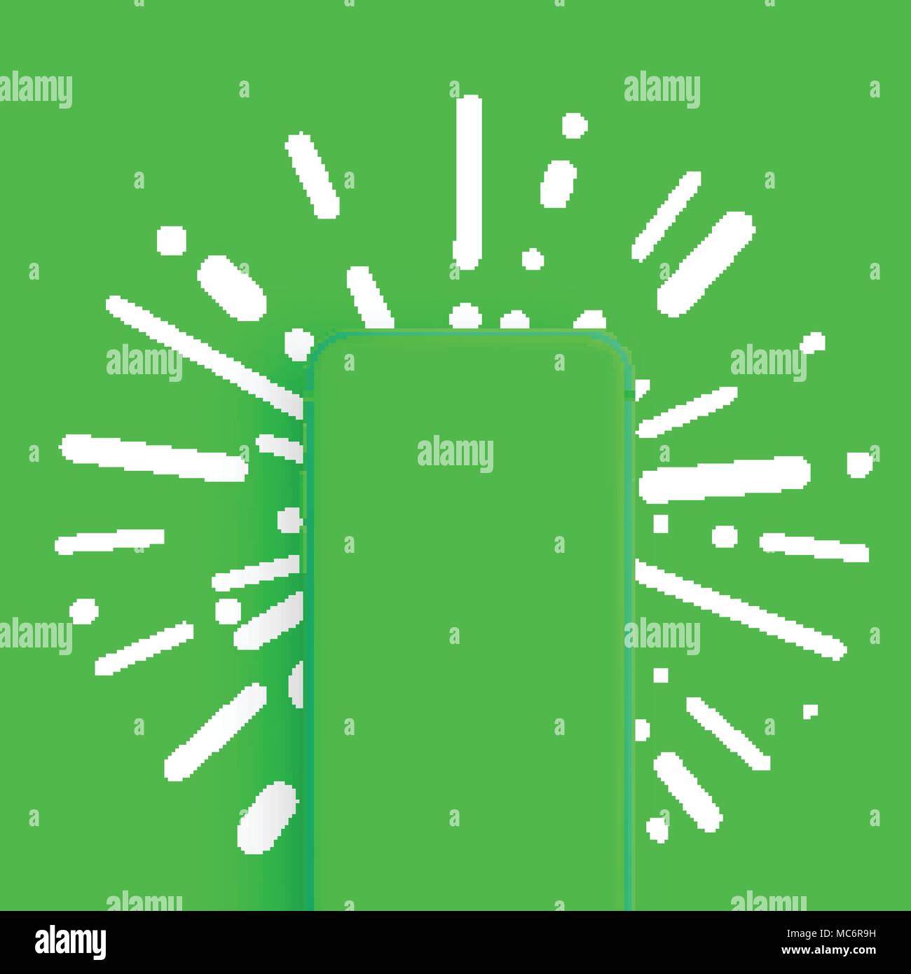 Realistic matte smartphone with colorful background, vector ...