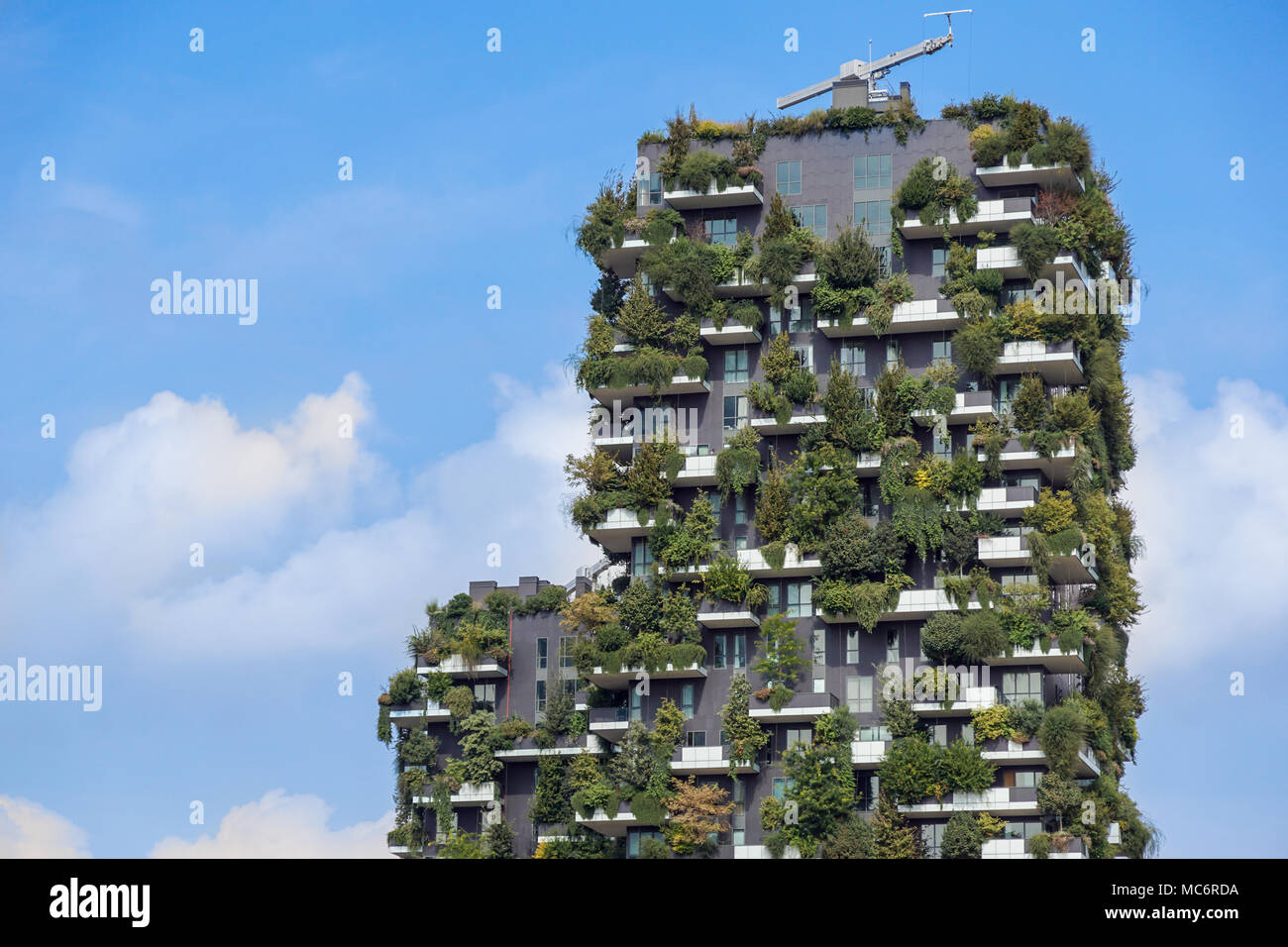 Milan, Italy - May 04 2018: Bosco Verticale, vertical forest apartment ...