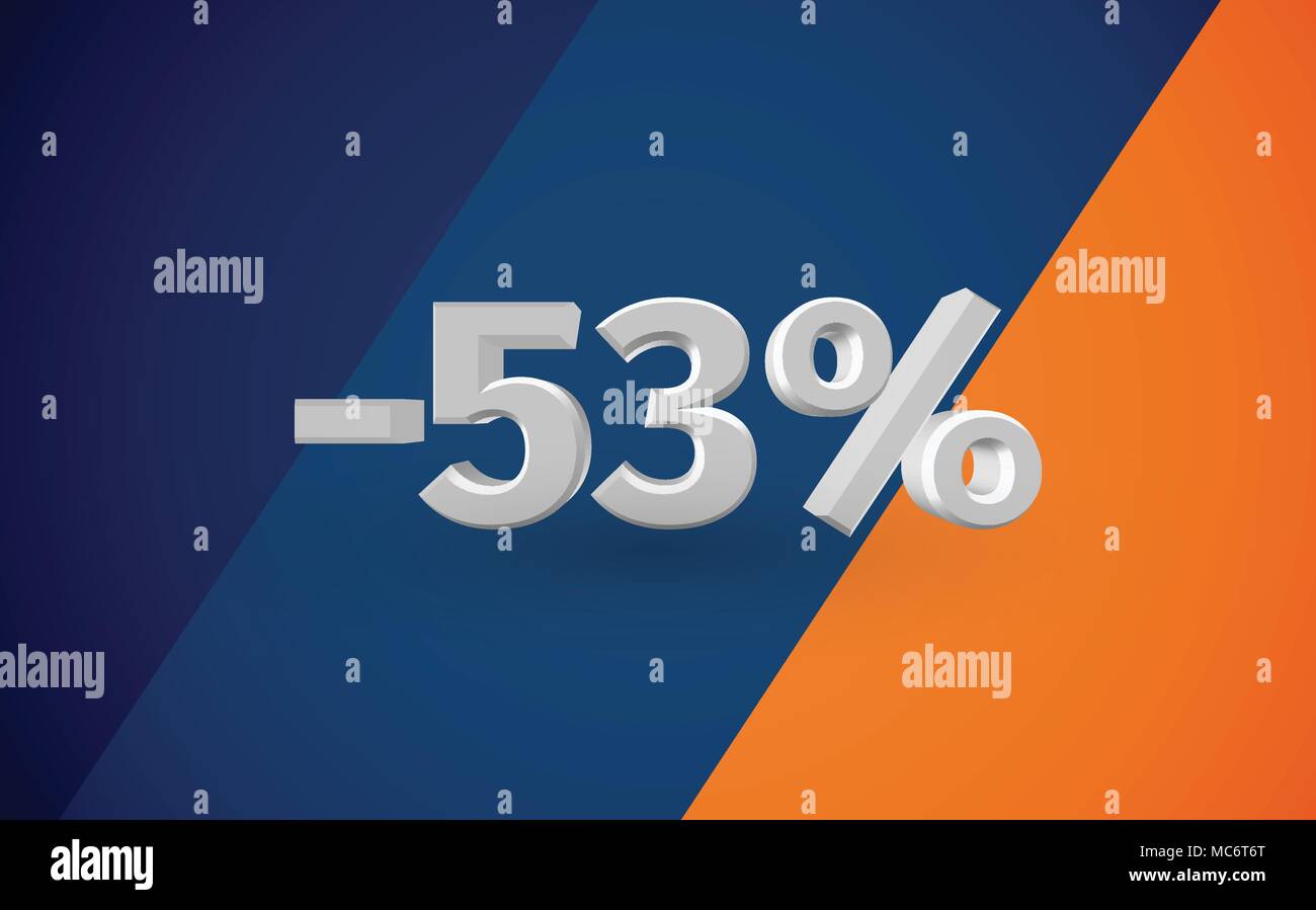 53 percentage discount hi-res stock photography and images - Alamy
