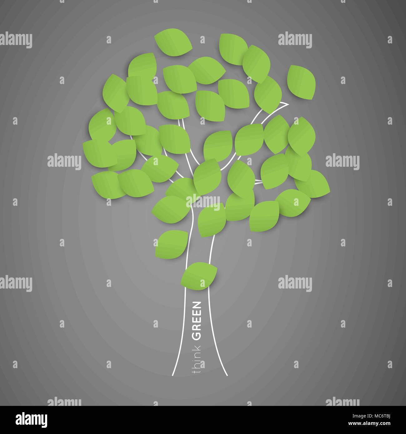 abstract ecology background template with tree Stock Vector Image & Art ...