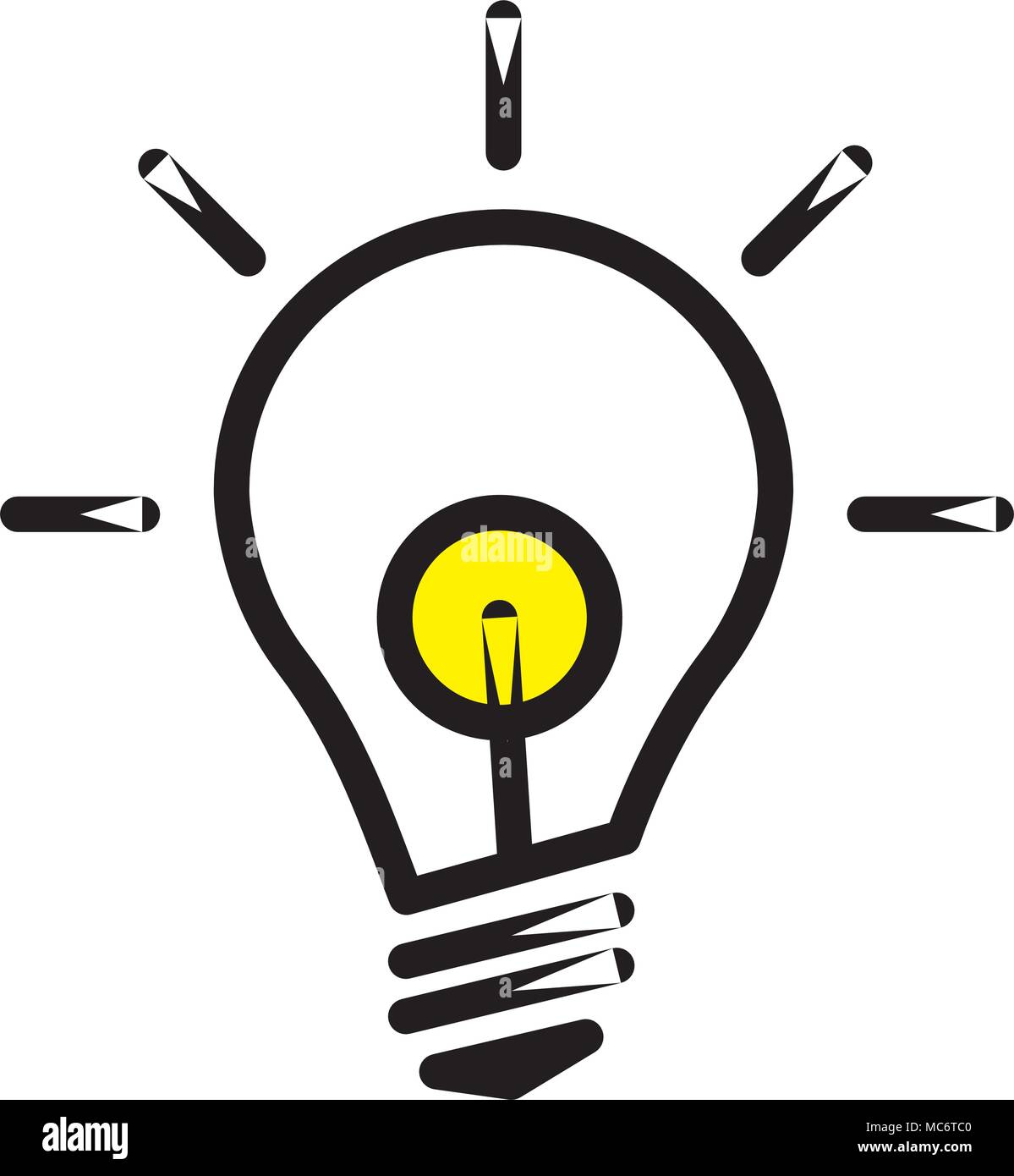 Glowing led bulb on Stock Vector Images - Alamy