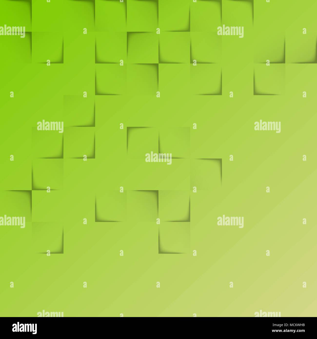 abstract green background with squares and shadow effects Stock Vector ...