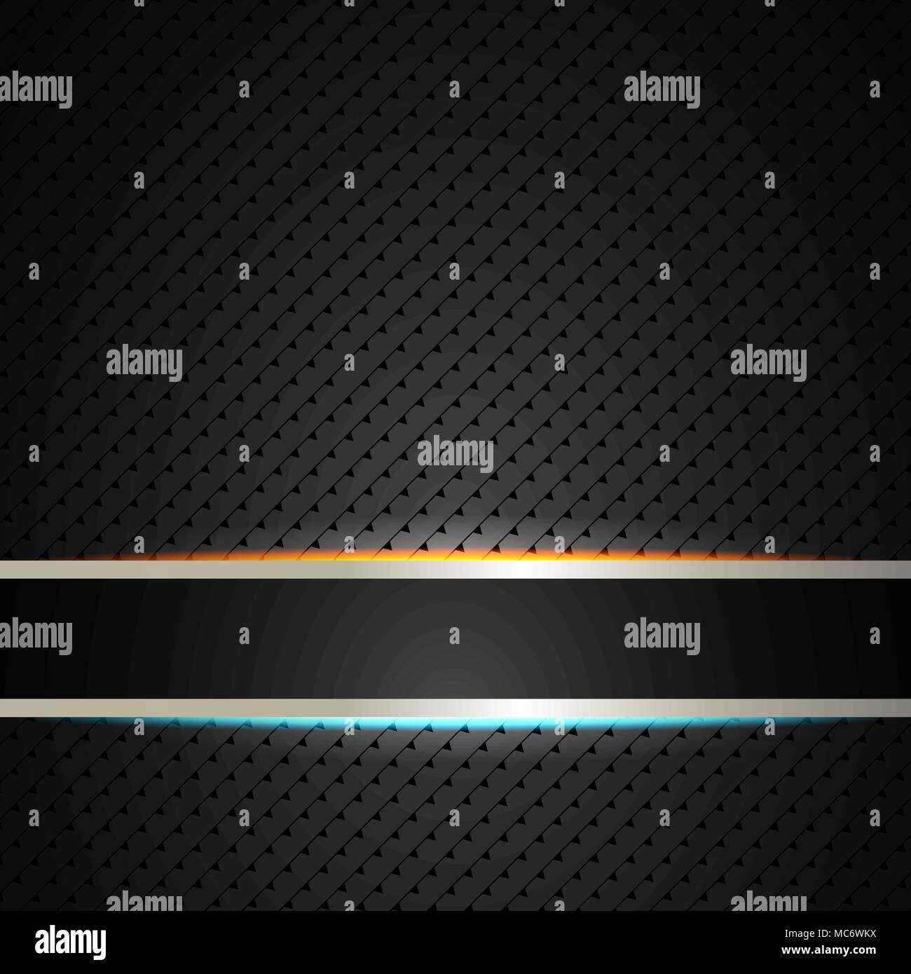abstract dark background design with steel lines and neon light effect ...
