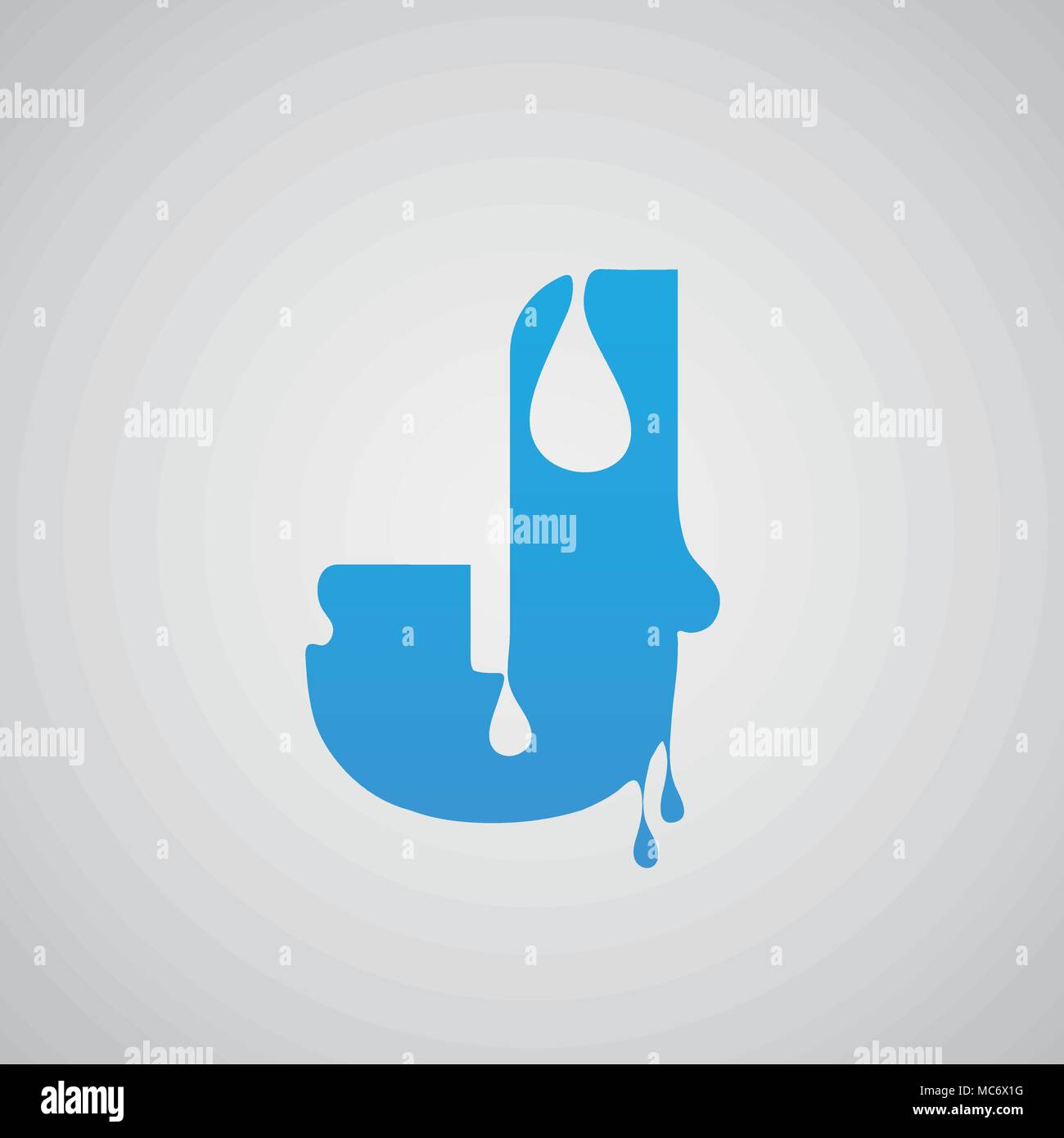 Blue flow character, vector Stock Vector Image & Art - Alamy
