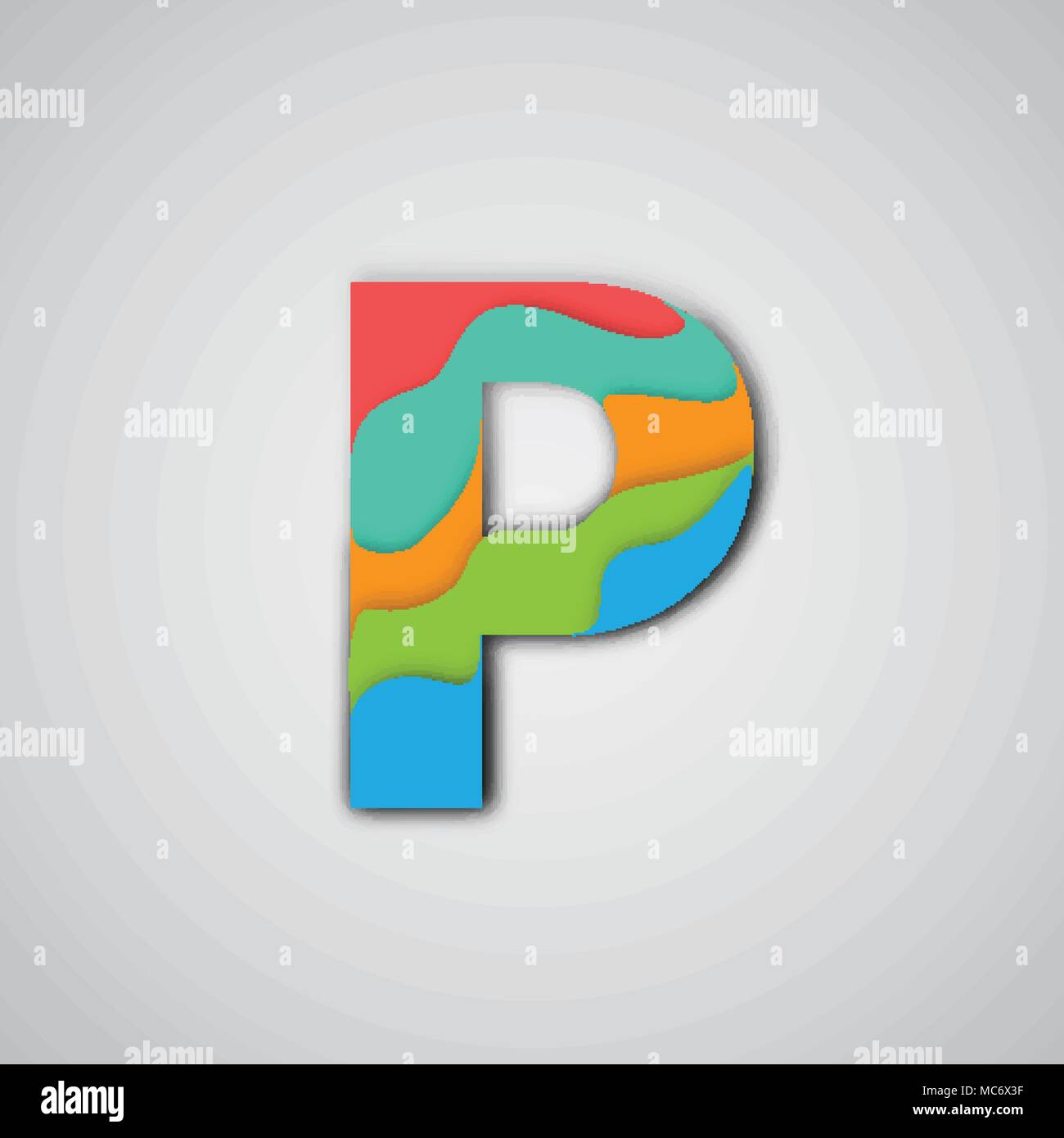 Colorful papercut layered character, vector Stock Vector Image & Art ...