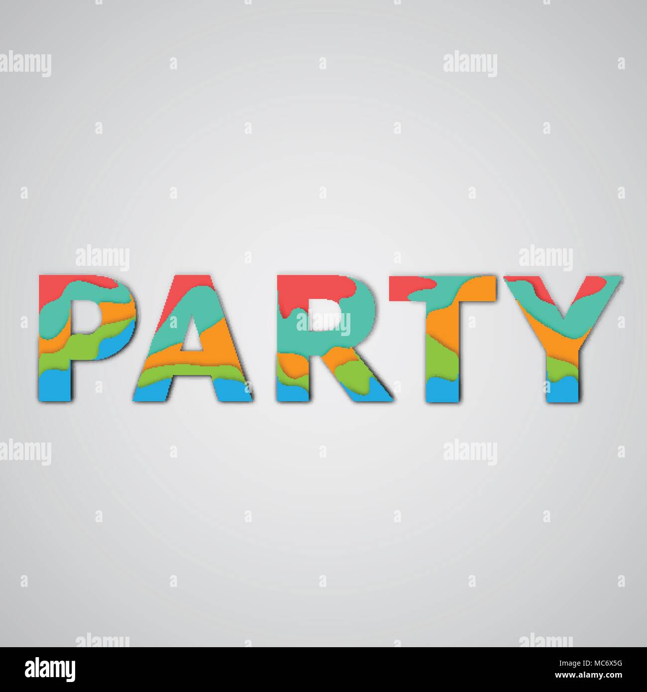 Colorful word, vector illustration Stock Vector Image & Art - Alamy